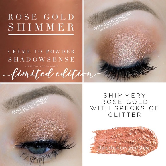 SeneGence | Makeup | Rose Gold Shimmer Limited Edition Shadowsense ...